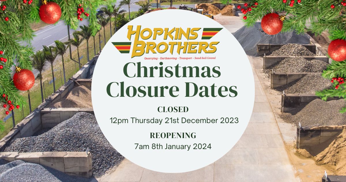 Christmas Closure Dates - Hopkins Brothers